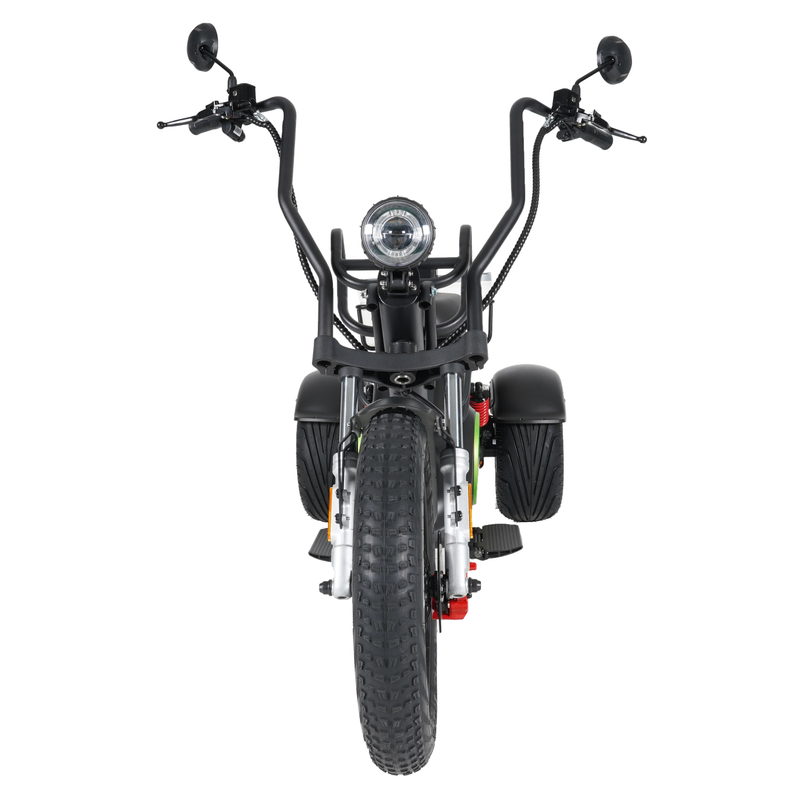 GaeaCycle M6G 3 Wheels 2000W Full Suspension Chopper Style Electric ...